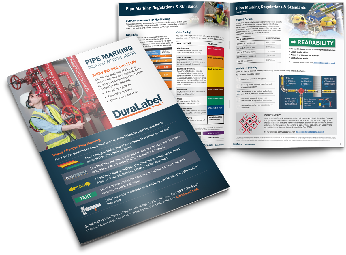 Directional Pipe Markers | Pipe Marking | Pipe Labels | DuraLabel